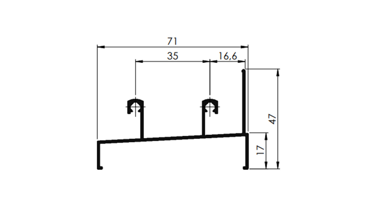 SU-002 BR-TRILHO INFERIOR BRUTO – HS Distribuidora
